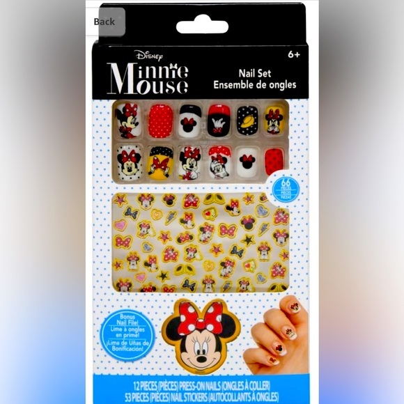 Disney | Makeup | Disney Minnie Mouse Press On Nail Set | Poshmark